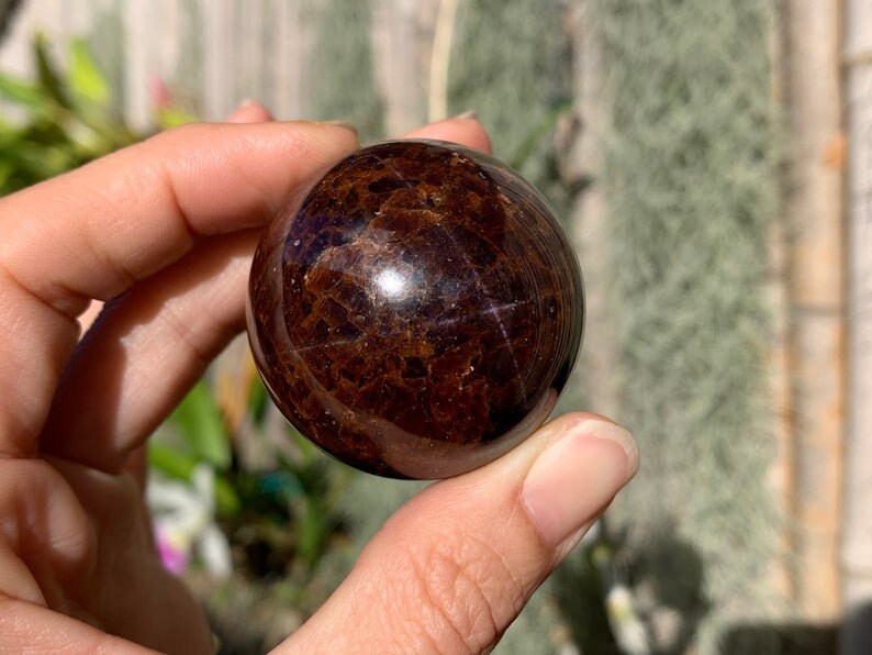 Bulk Star Garnet Sphere Red Garnet Crystal Sphere Star | Etsy