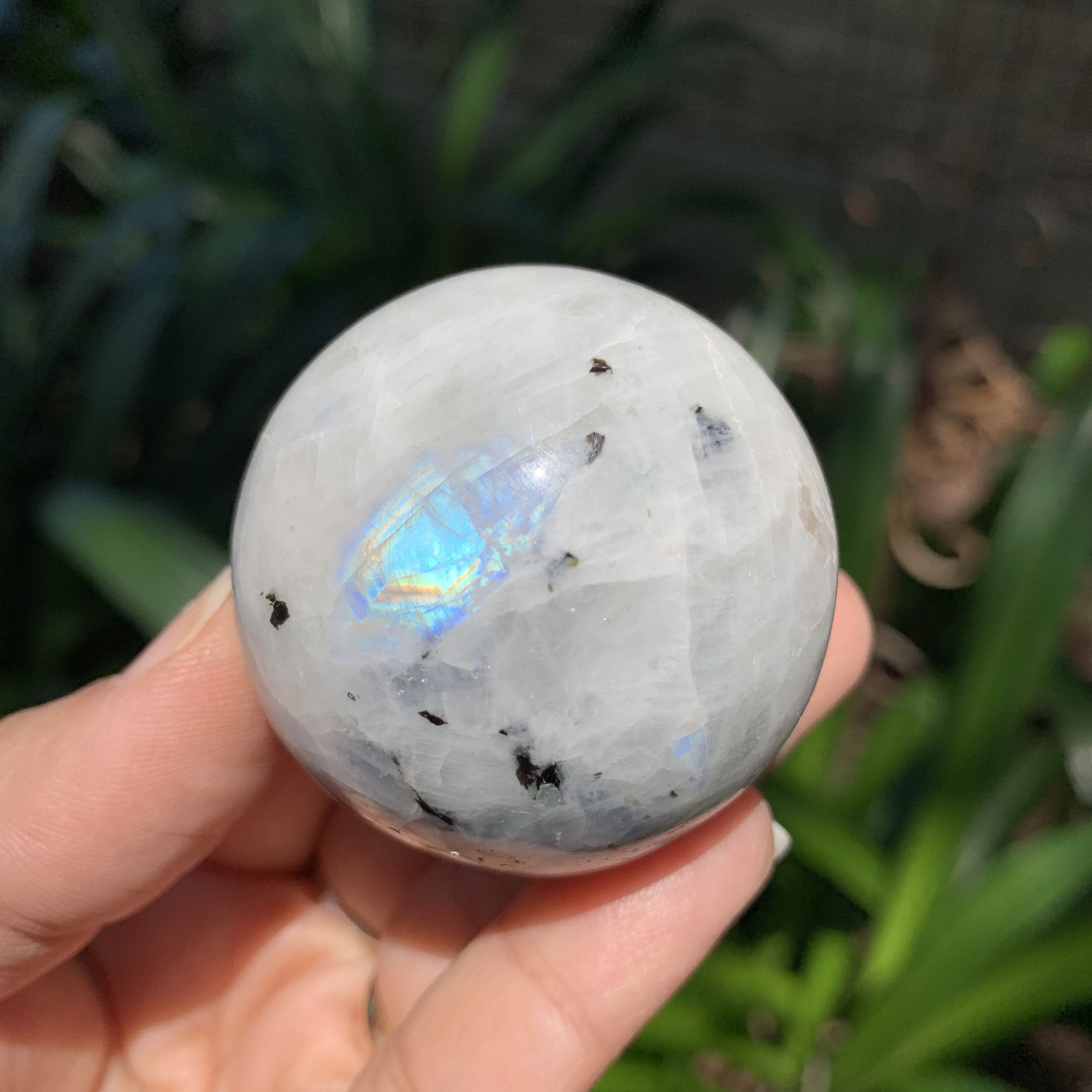 Bulk Rainbow Moonstone Sphere - Bulk Moonstone Crystal Sphere ...
