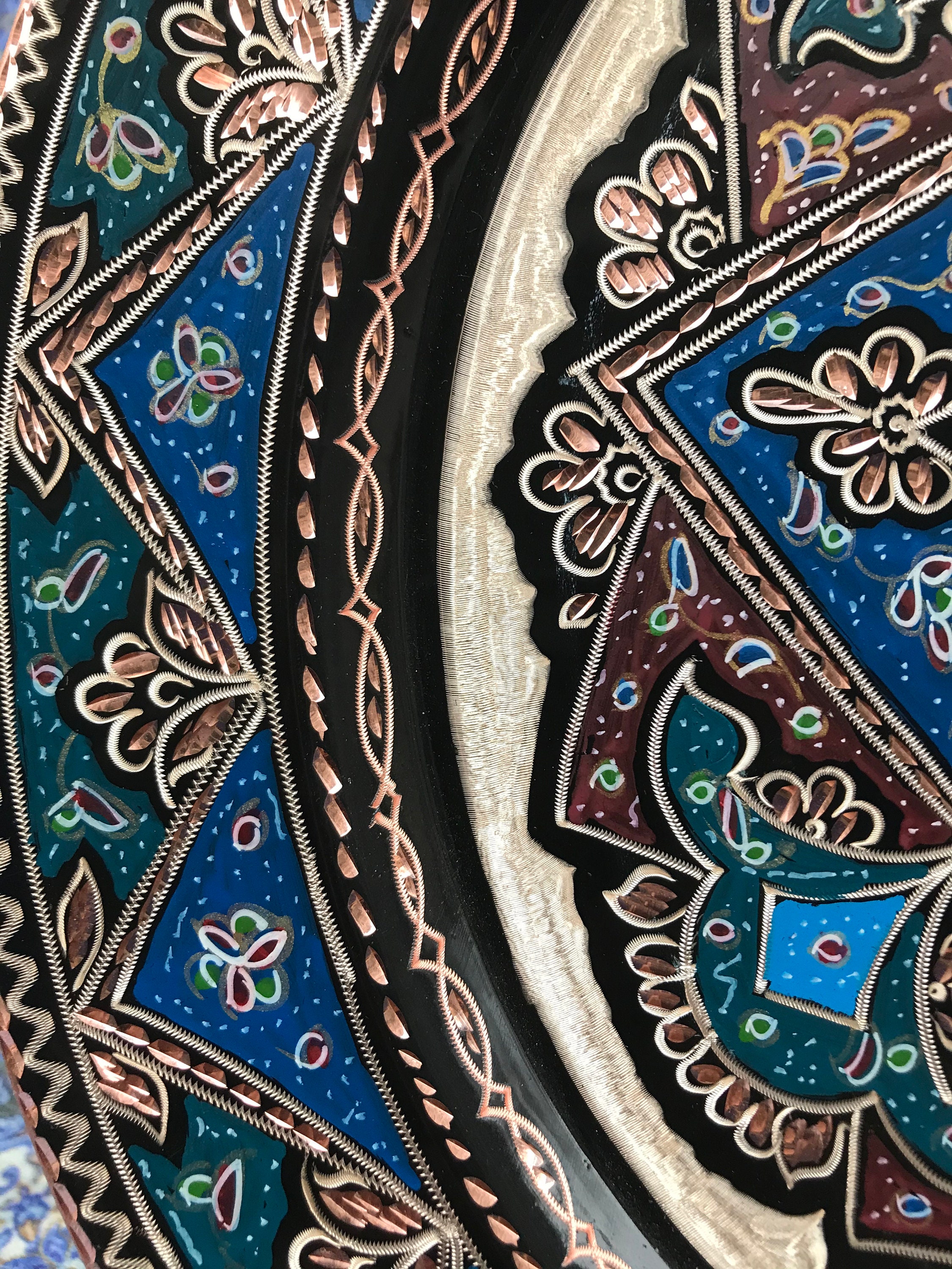 Handmade Turkish Plate, Coffee Tray, Suitable for Wall or Table Decor ...