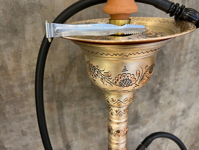 Extra Large Enjoy Design Hand Engraved Silver Hookah Set - Etsy