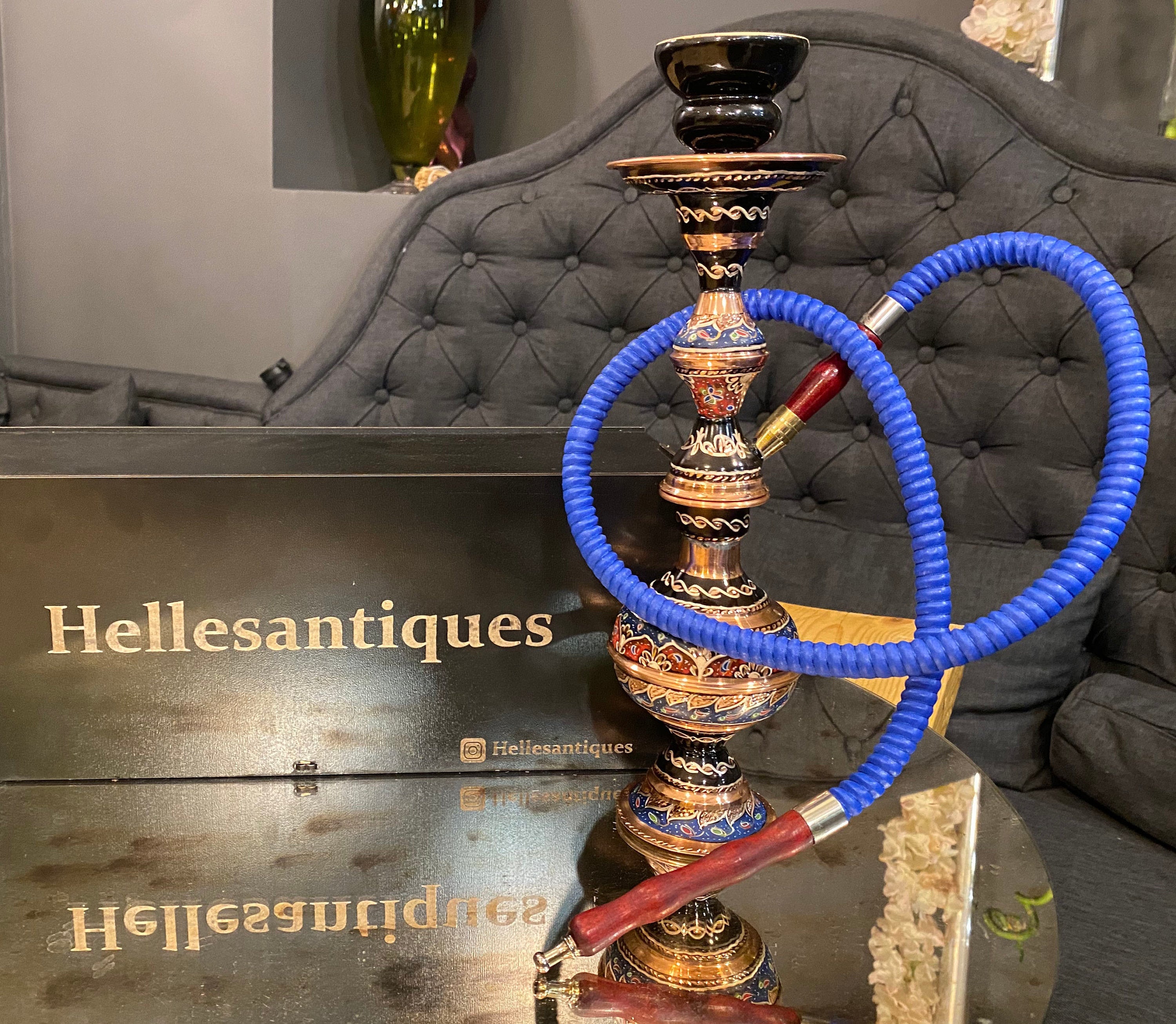 Helle Design V2 Unique Handmade Turkish Hookah, Inlaid Copper Hookah ...