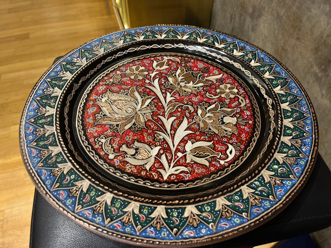 Unique Christmas Table Decor, Hand Painted and Carved Special Wall ...