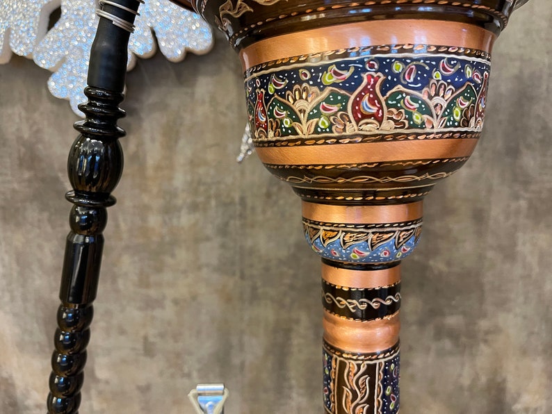 Extra Large Enjoy Design Unique Painted Handmade Hookah Set, Luxury ...