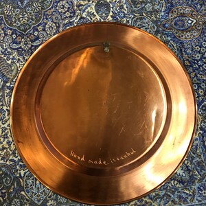 Handmade Copper Tray, Floral Design, Suitable for Wall Hanging, Full ...