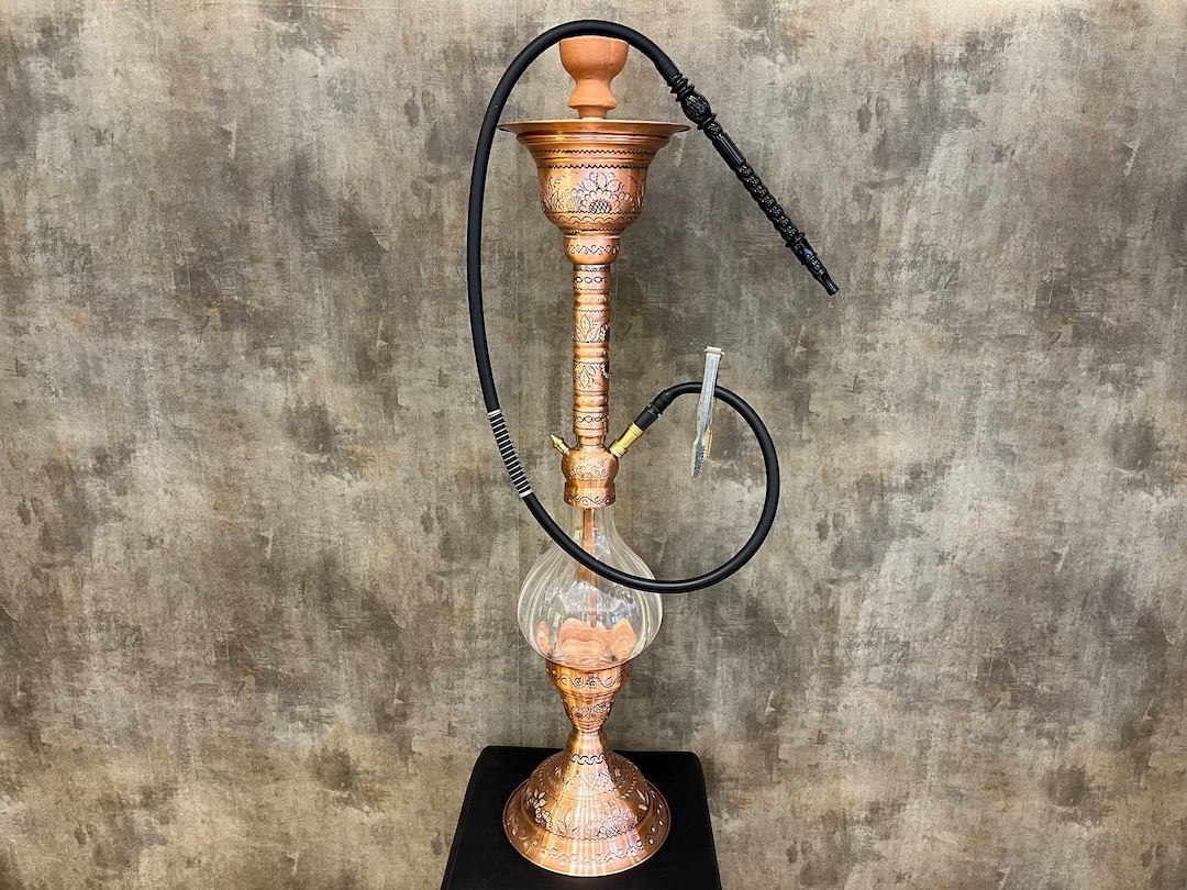 Extra Large Enjoy Design Hand Engraved Original Copper Hookah Set ...