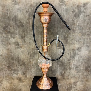 Extra Large Enjoy Design Hand Engraved Original Copper Hookah Set ...