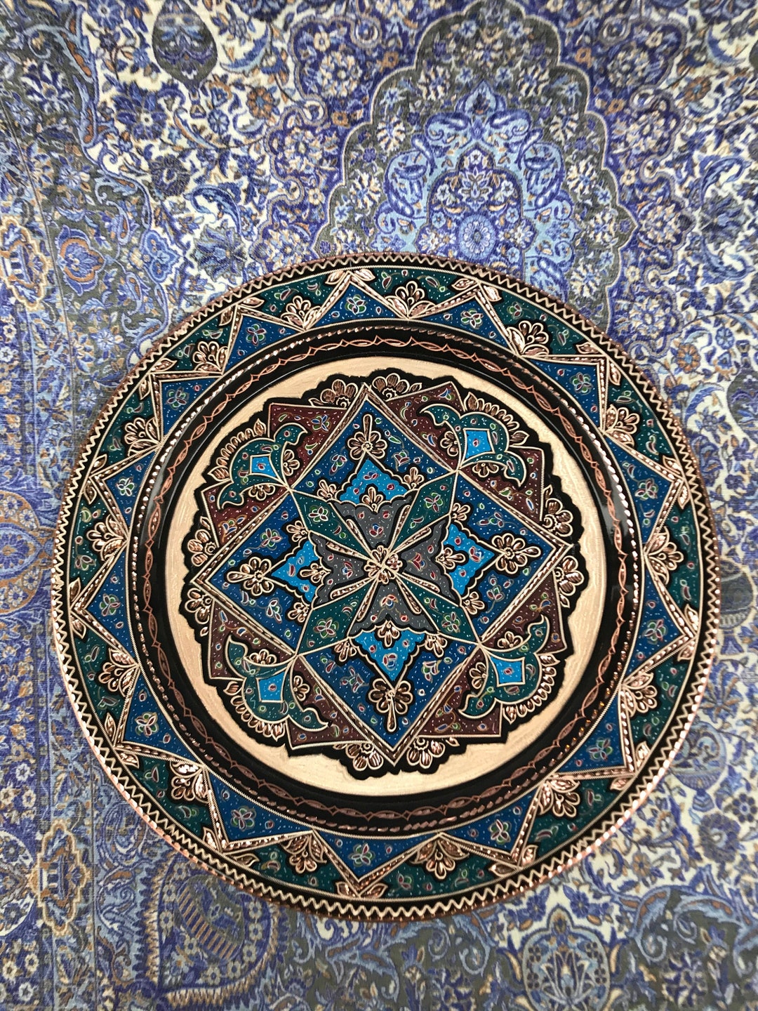 Handmade Turkish Plate, Coffee Tray, Suitable for Wall or Table Decor ...