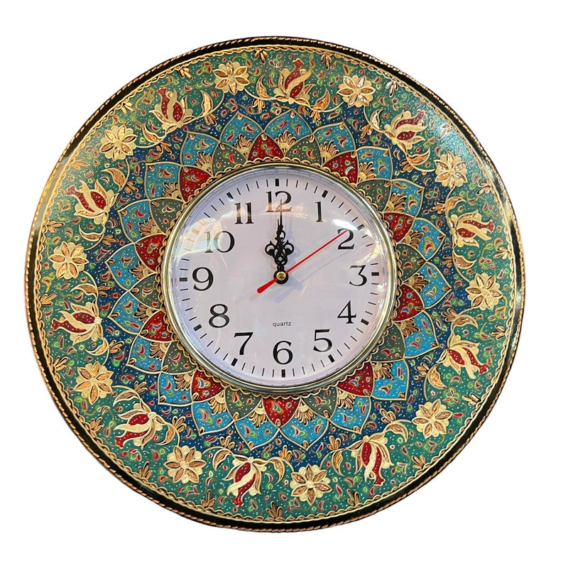 Hand Painted Clock - Etsy