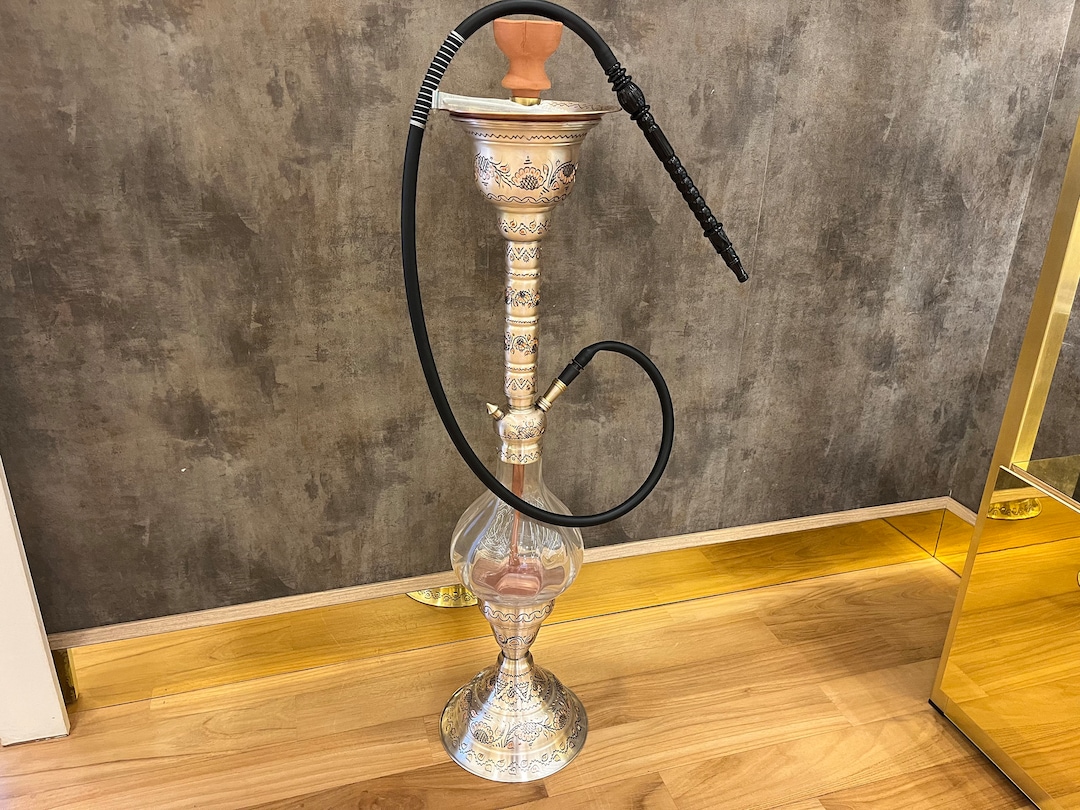 Extra Large Enjoy Design Hand Engraved Silver Hookah Set, Luxury Big ...