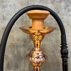 Burned Design LARGE Original Copper Hookah Set, Unique Handmade Turkish ...