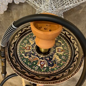 Extra Large Enjoy Design Unique Painted Handmade Hookah Set, Luxury ...