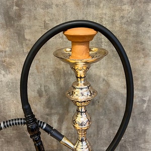 Shiny Design LARGE Silver Hookah Set, Unique Handmade Turkish Hookah ...
