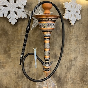 Extra Large Enjoy Design Unique Painted Handmade Hookah Set, Luxury ...
