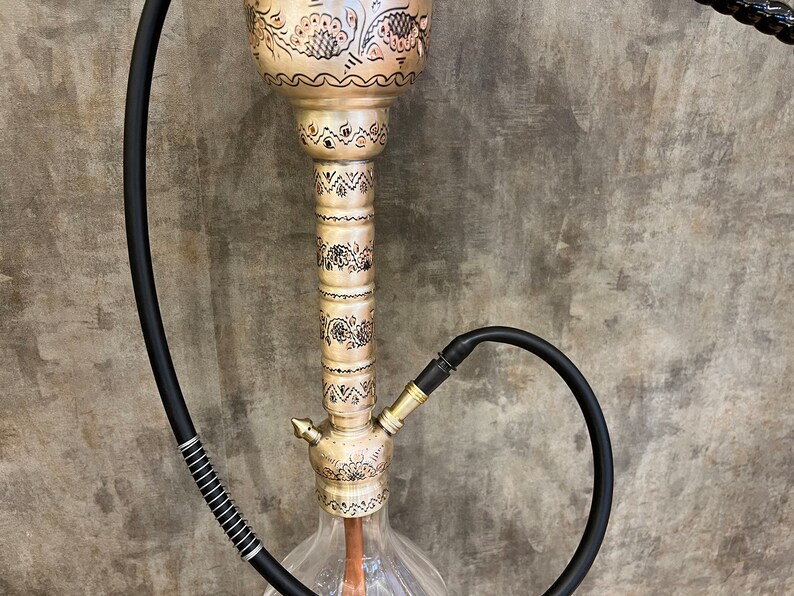 Extra Large Enjoy Design Hand Engraved Silver Hookah Set - Etsy