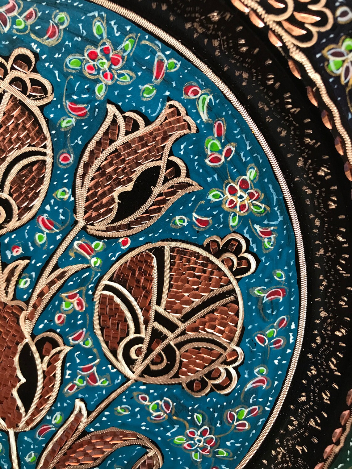 Handmade Wall Plate, Colorful Design, Suitable for Wall Hanging, Full ...