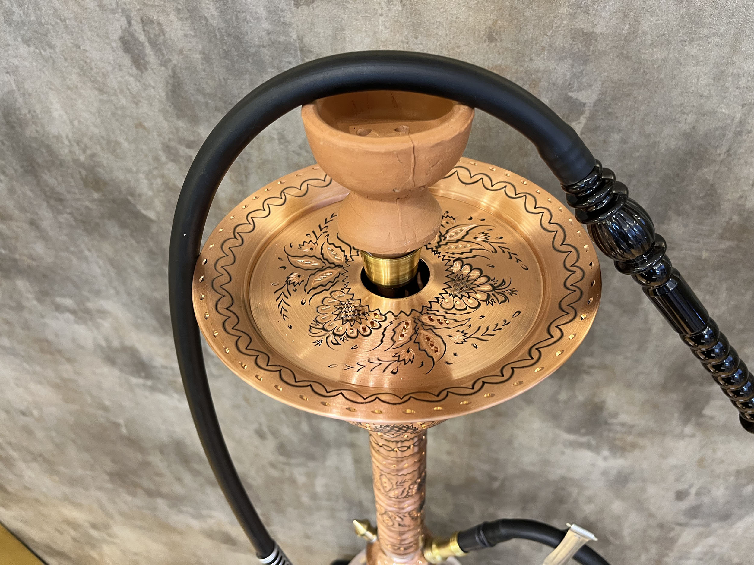 Extra Large Enjoy Design Hand Engraved Original Copper Hookah Set ...