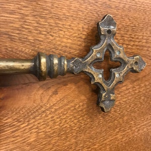 Christian Decor, Crucifix Key, Croos Key, Old Key, Brass Decor, Cross ...