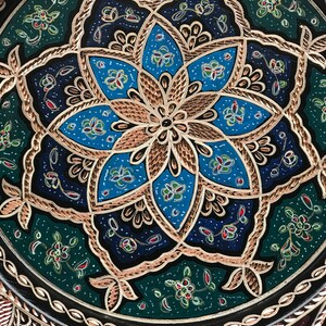 Handmade Tray, Wall Tapestry, Wall Hanging Decor, Turkish Plate, Unique ...