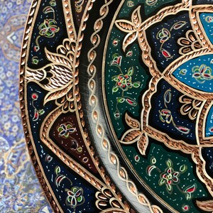 Handmade Tray, Wall Tapestry, Wall Hanging Decor, Turkish Plate, Unique ...