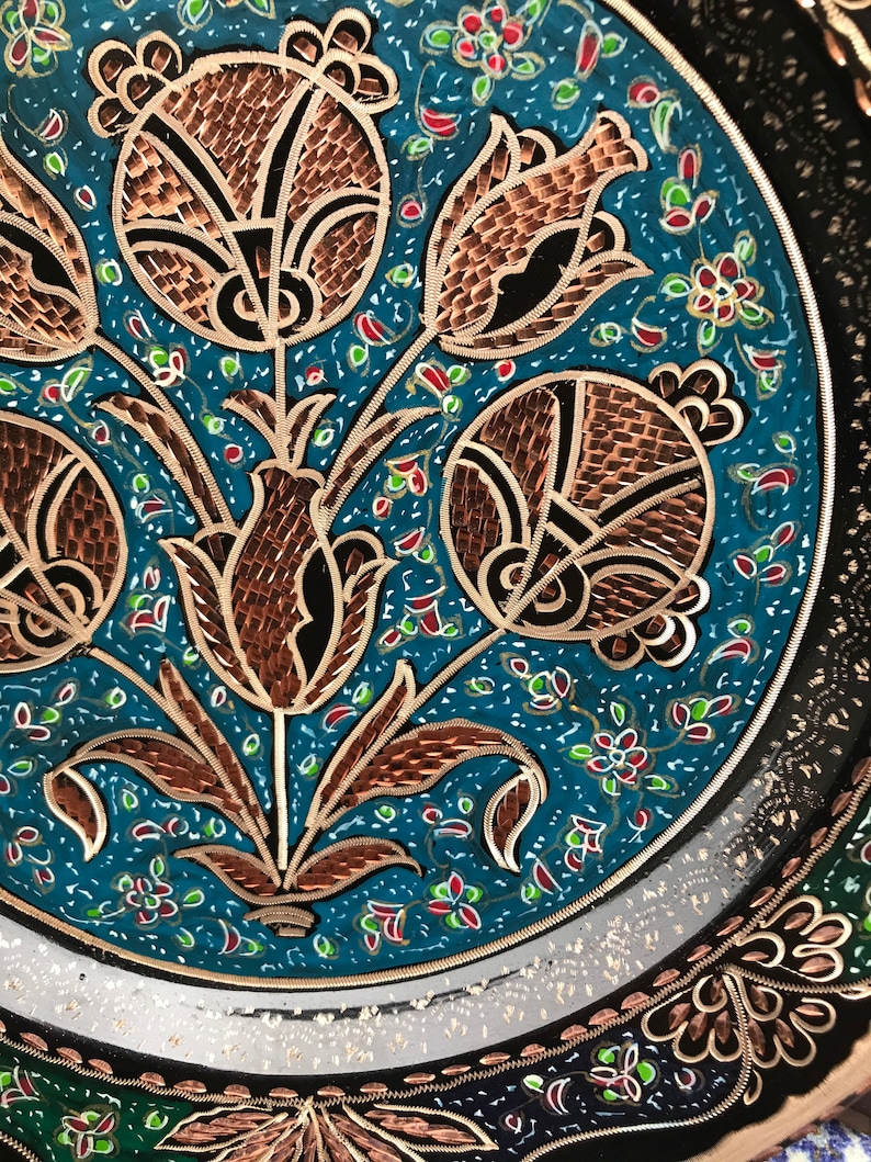 Handmade Wall Plate, Colorful Design, Suitable for Wall Hanging, Full ...