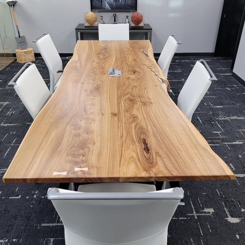 Solid Wood Elm Table - Custom Sizing - Etsy