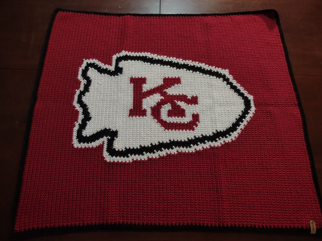 Kansas City Chiefs Afghan/blanket small - Etsy