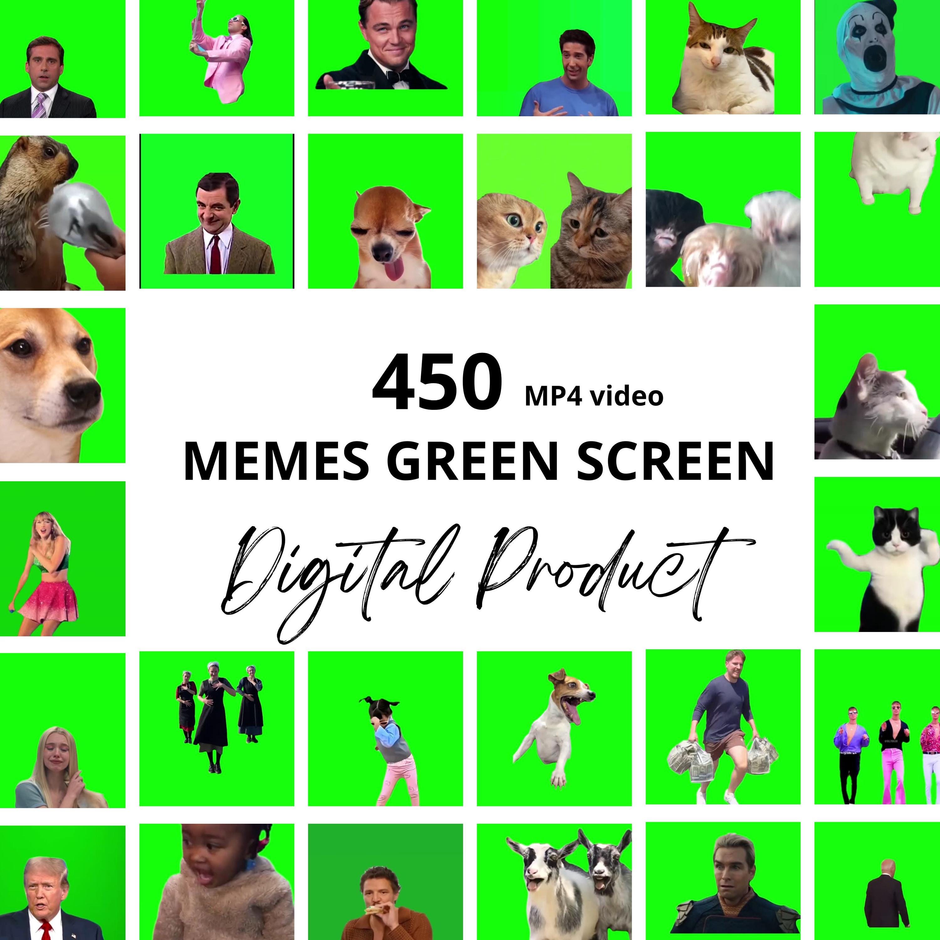 Meme Emote Pack Green Screen, Meme Bundle Video Green Background, Funny ...