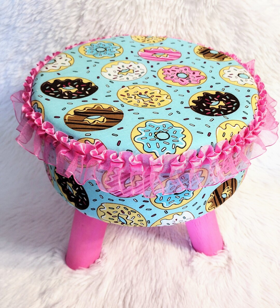 Stool, Doughnut, Furniture, Sweets, Footrest Home Decor, Party Decor ...