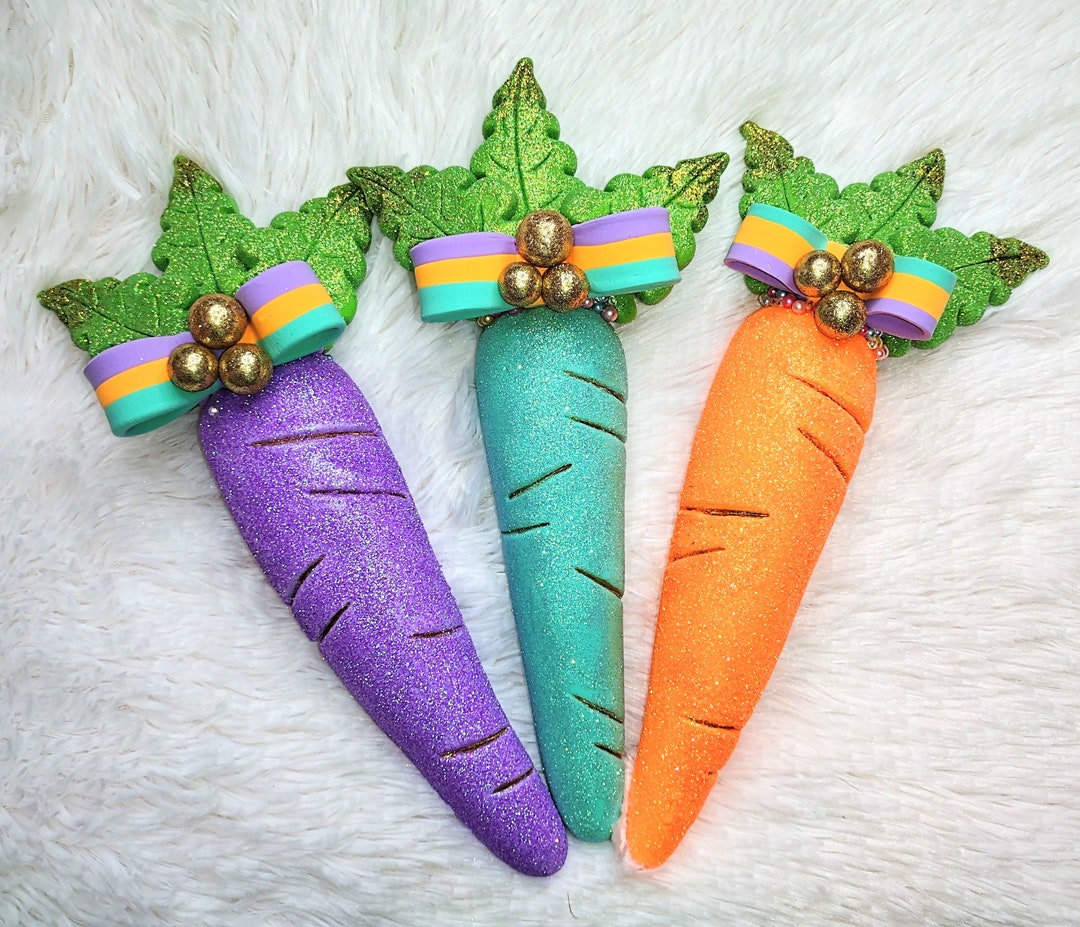 Carrots, Faux Carrots, Easter Decor, Wreath Attachment, Fake Food ...