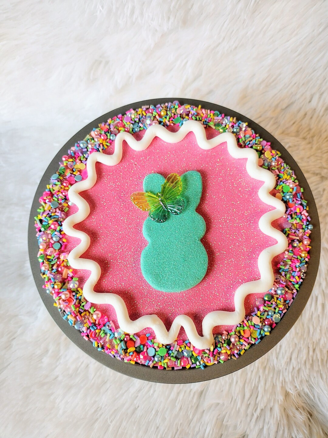 Whimsical Pie, Easter, Peep Pie, Pies, Faux Food, Fake Food, Wreath ...