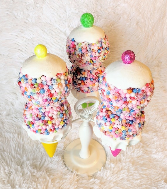 Ice Cream Cones Faux Ice Cream Party Decor Propcandy Land - Etsy