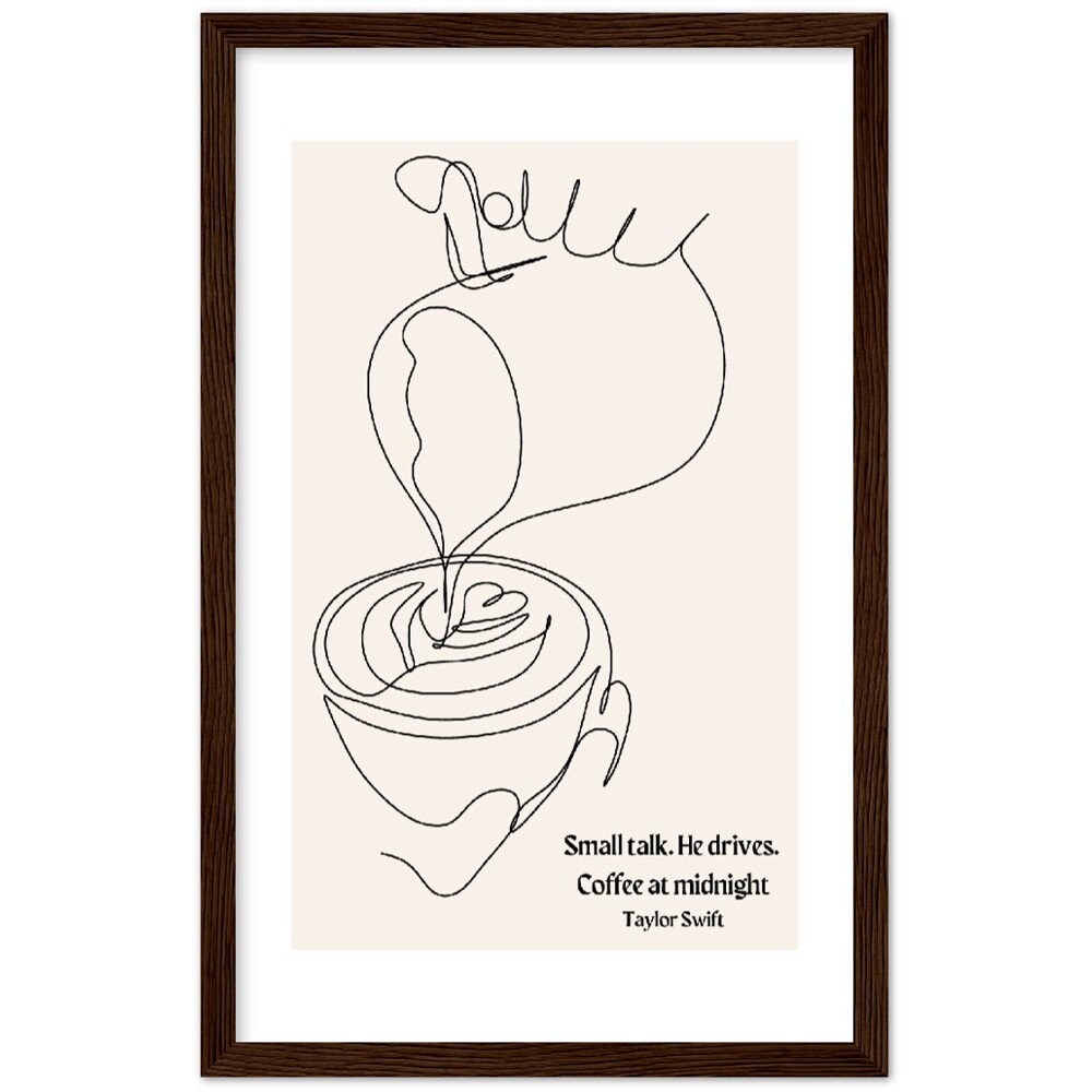 Taylor Swift Line Drawing Coffee Classic Semi-glossy Paper - Etsy