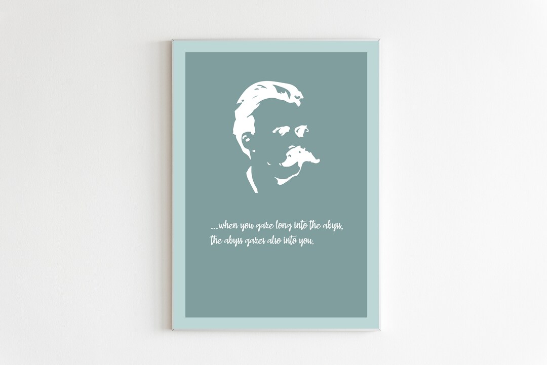 Friedrich Nietzsche Quote Wall Art | Philosophy Quote | Friedrich ...