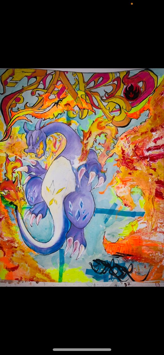 Charizard V Union on Paper - Etsy