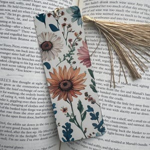 Boho Floral Bookmark | Book Lovers Bookmark | Gift for Reader | Bookish ...