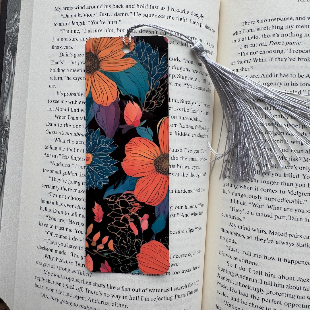 Boho Floral Bookmark | Book Lovers Bookmark | Gift for Reader ...