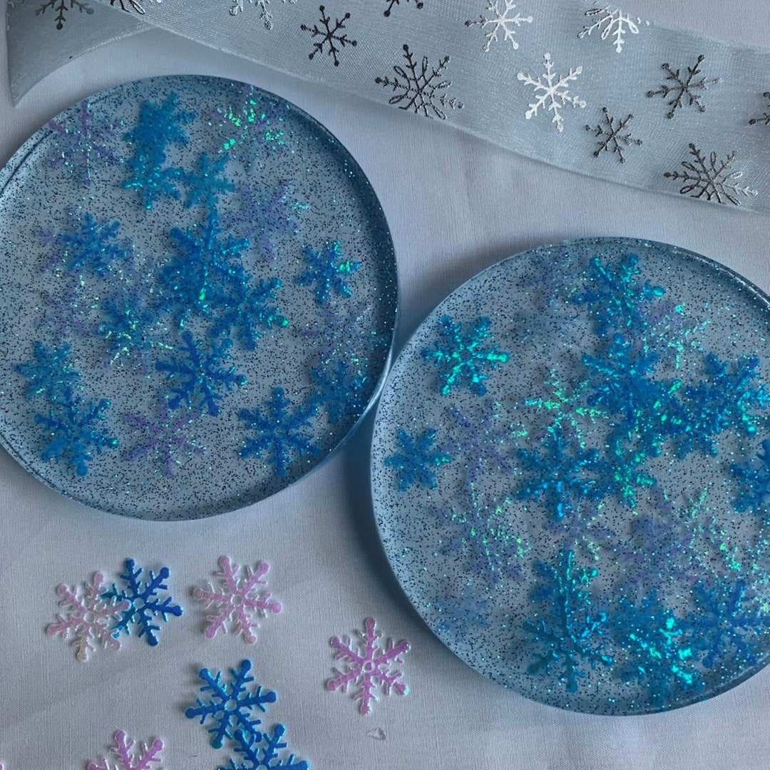 Holiday Coaster Christmas Coaster Christmas Decor Christmas Gift Resin ...