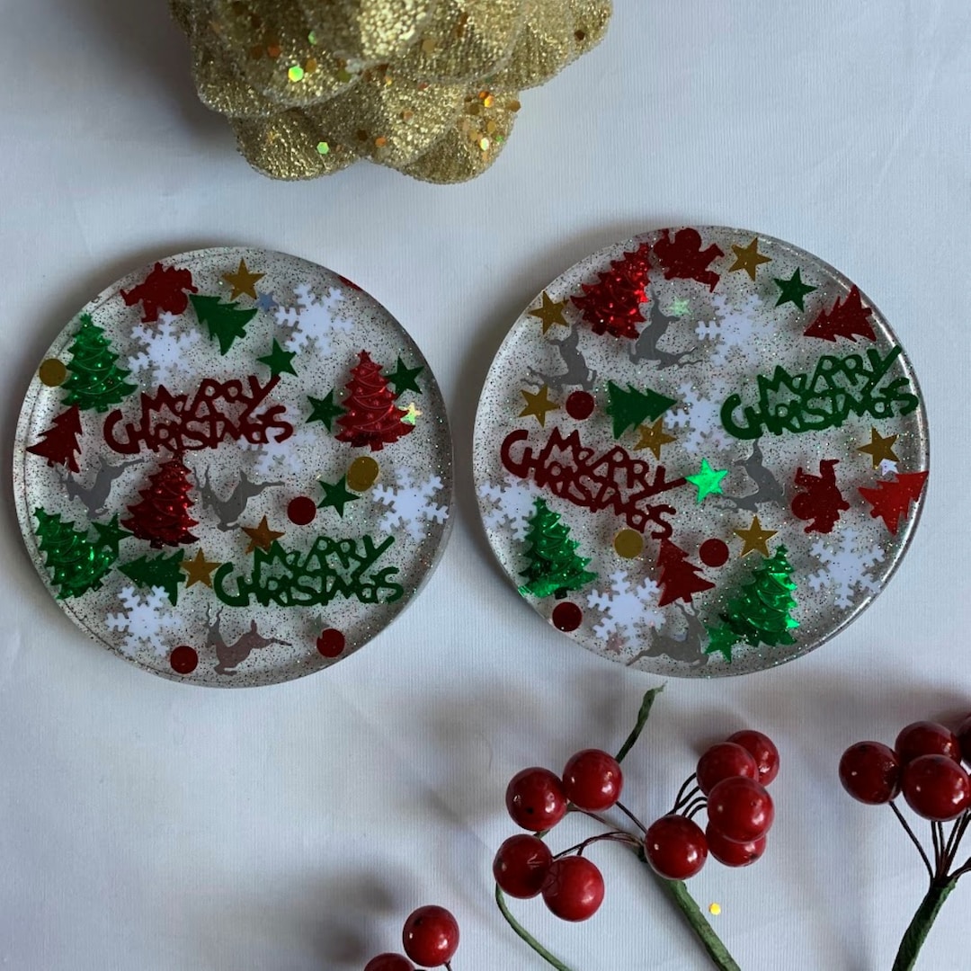 Holiday Coaster | Christmas Coaster | Christmas Decor | Christmas Gift ...