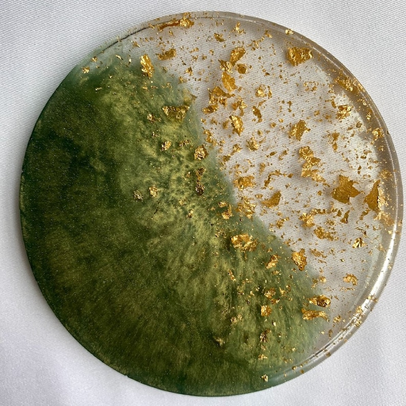 Set of 2 Coasters Resin Coaster Beautiful Coaster Two - Etsy