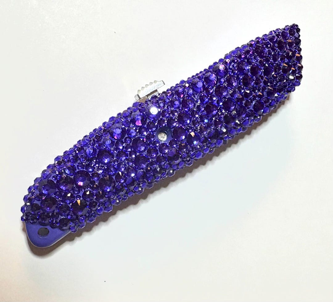 Purple Rhinestone Utility Knife: Glam Box Cutter - Etsy