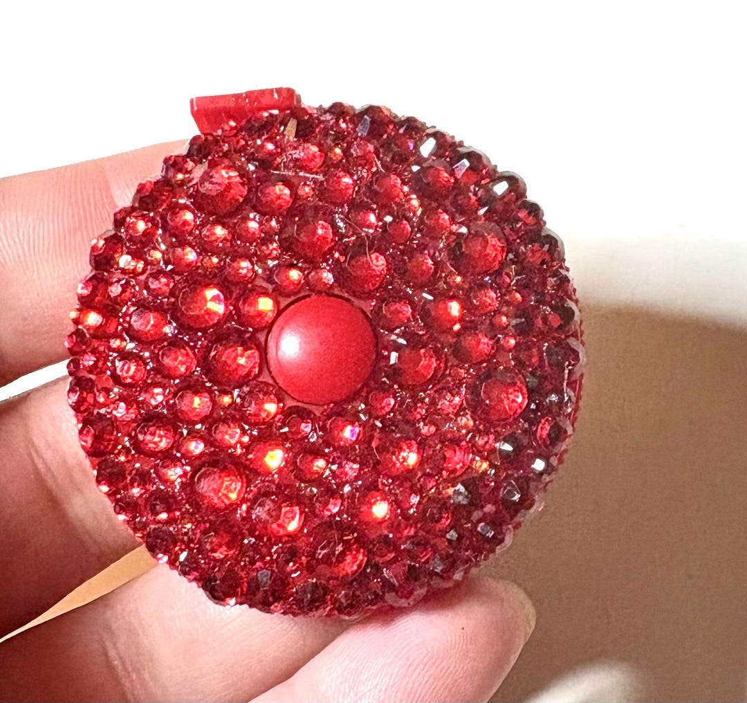 Red Rhinestone Measuring Tape: Glam Bling Mini Tape Measure - Etsy