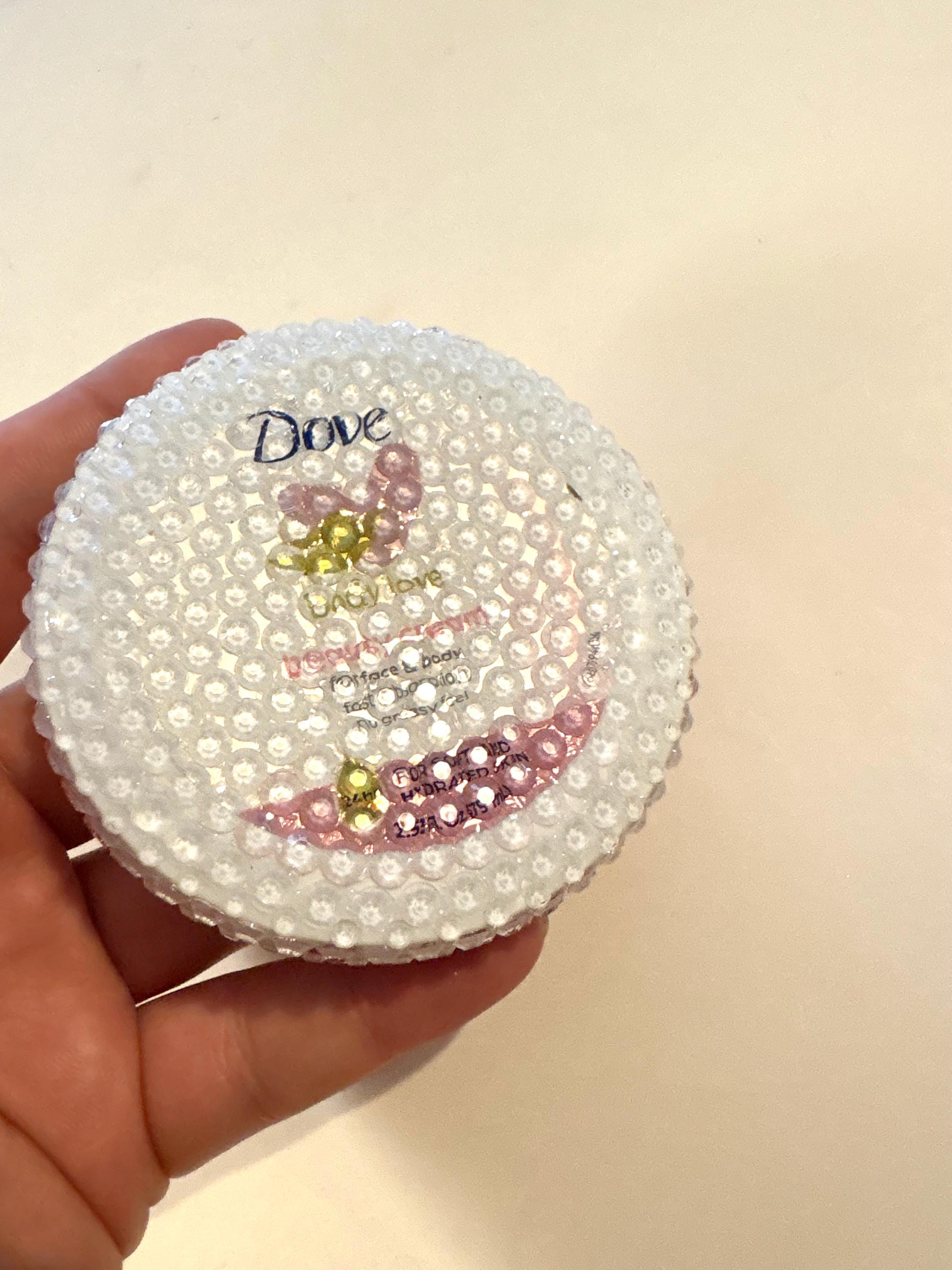Rhinestone Bedazzled Dove Lotion Container: Glam Bling Decor - Etsy