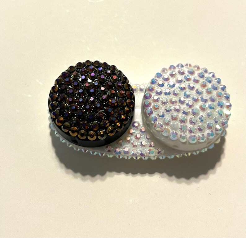Bedazzled Contact Lens Case: Bling Rhinestone Design - Etsy