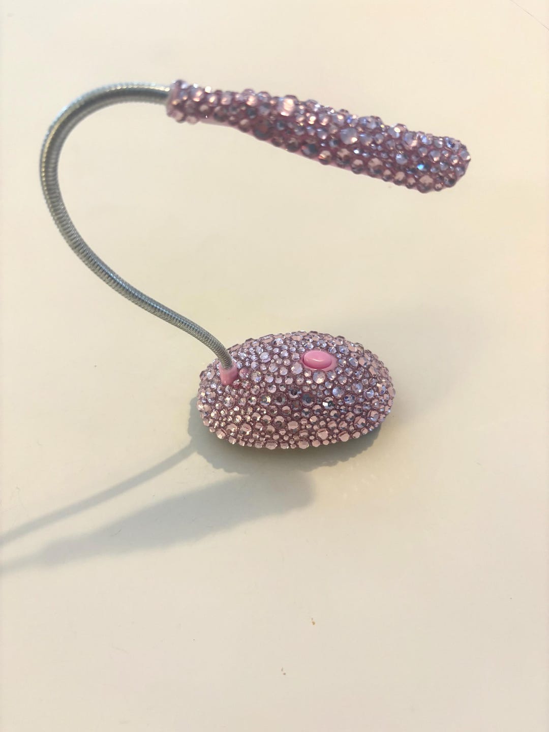 Pink Rhinestone Desk Lamp: Battery Operated Bling Light - Etsy