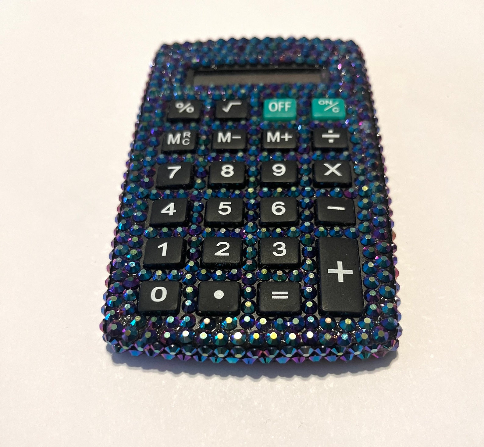 Black Bedazzled Calculator, Ab Bling Calculator, Glam Office Supplies ...