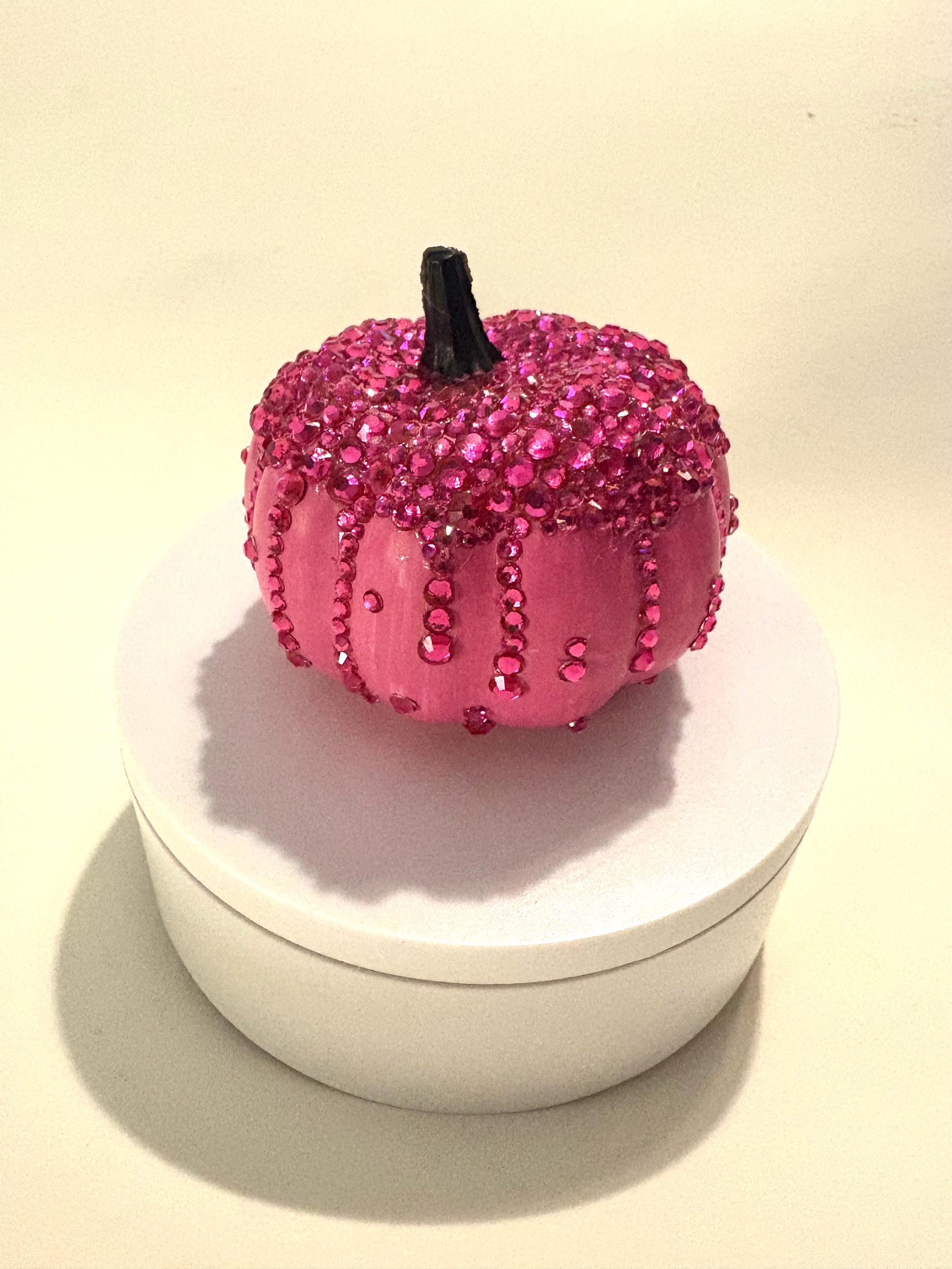 Hot Pink Rhinestone Pumpkin: Glam Fall Decor - Etsy