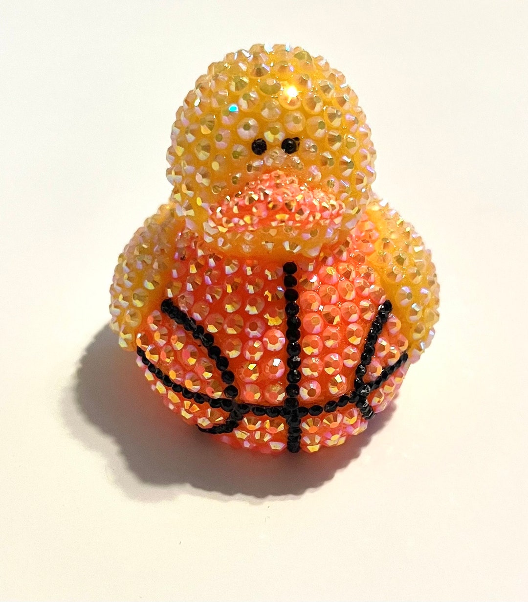 Basketball Bedazzled Rubber Duck , Bling Rubber Duck, Bedazzled Sports ...