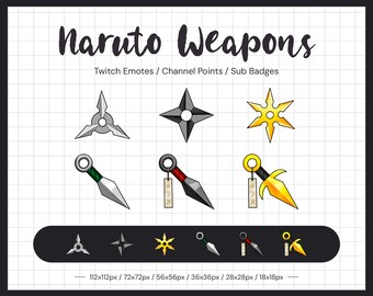 Twitch Sub Badges Naruto | Etsy