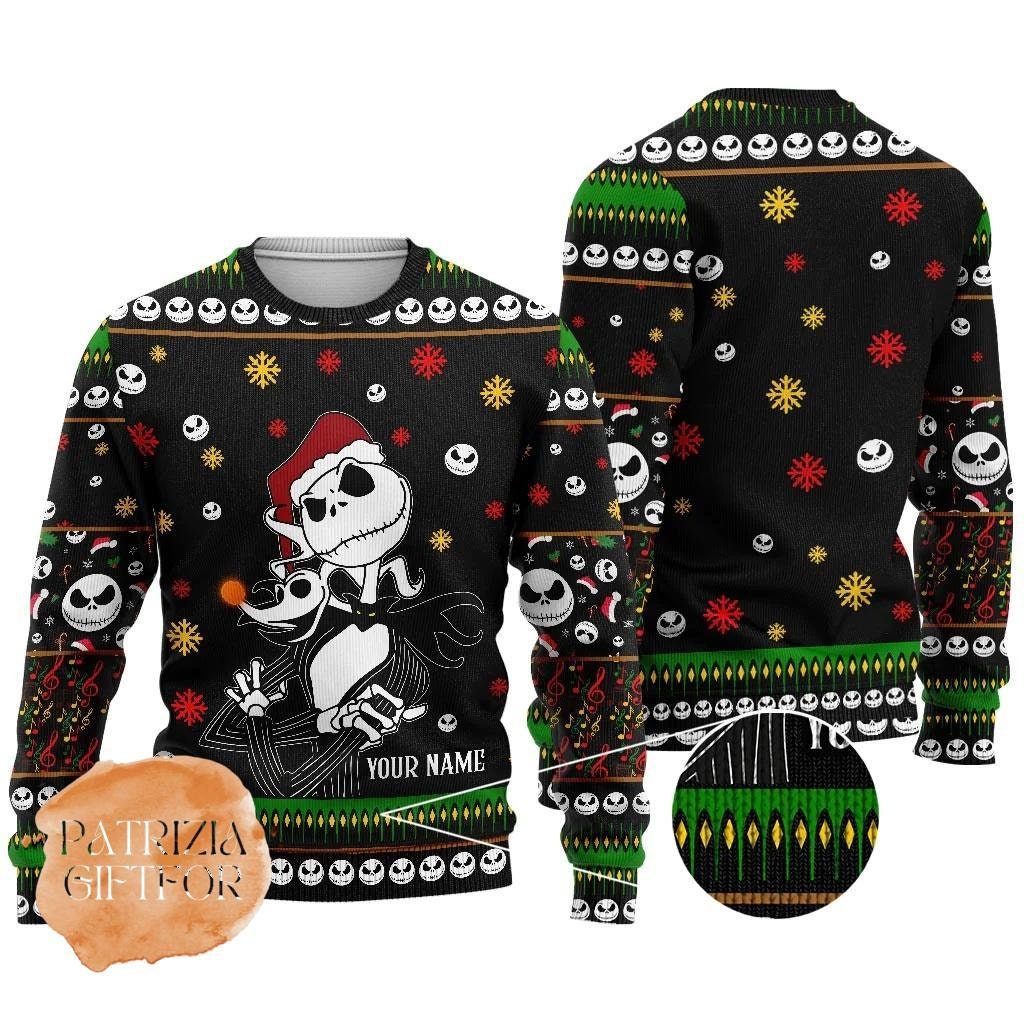 Christmas Gift, Jack Skellington Sweater, Horror Movie Ugly Sweater ...