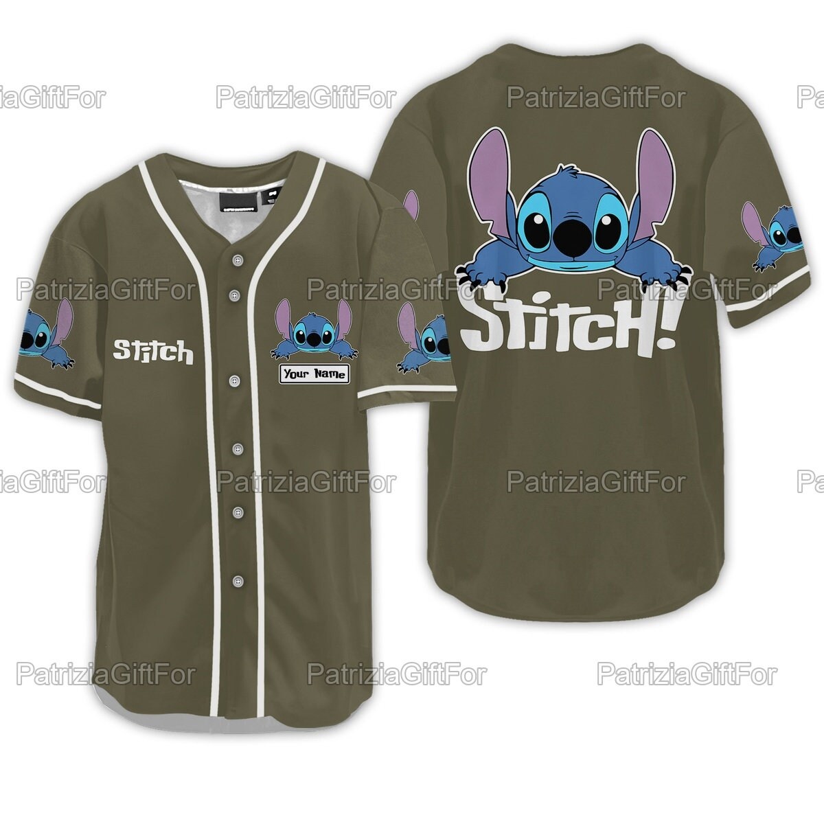 Stitch Disney Lilo And Stitch Baseball Jersey Personnalisé